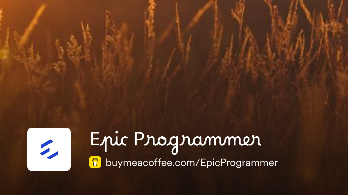 Epic Programmer is creating programming based content - Buymeacoffee