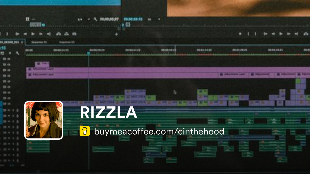 RIZZLA is video editor, graphic designer, web developer - Buymeacoffee