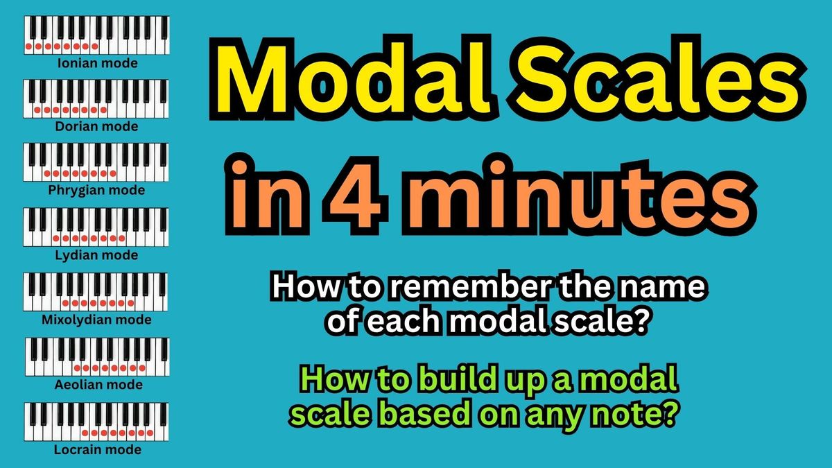 Understand modal scales in 4 minutes. — Self Taught Music Guide ...