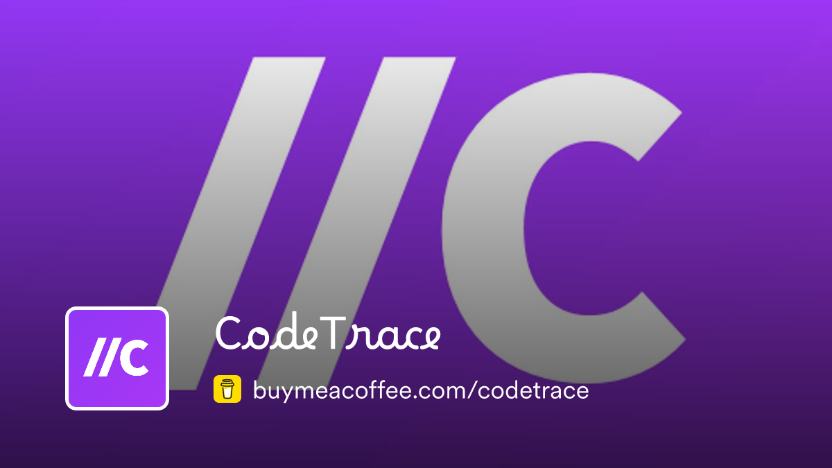 CodeTrace - Buymeacoffee