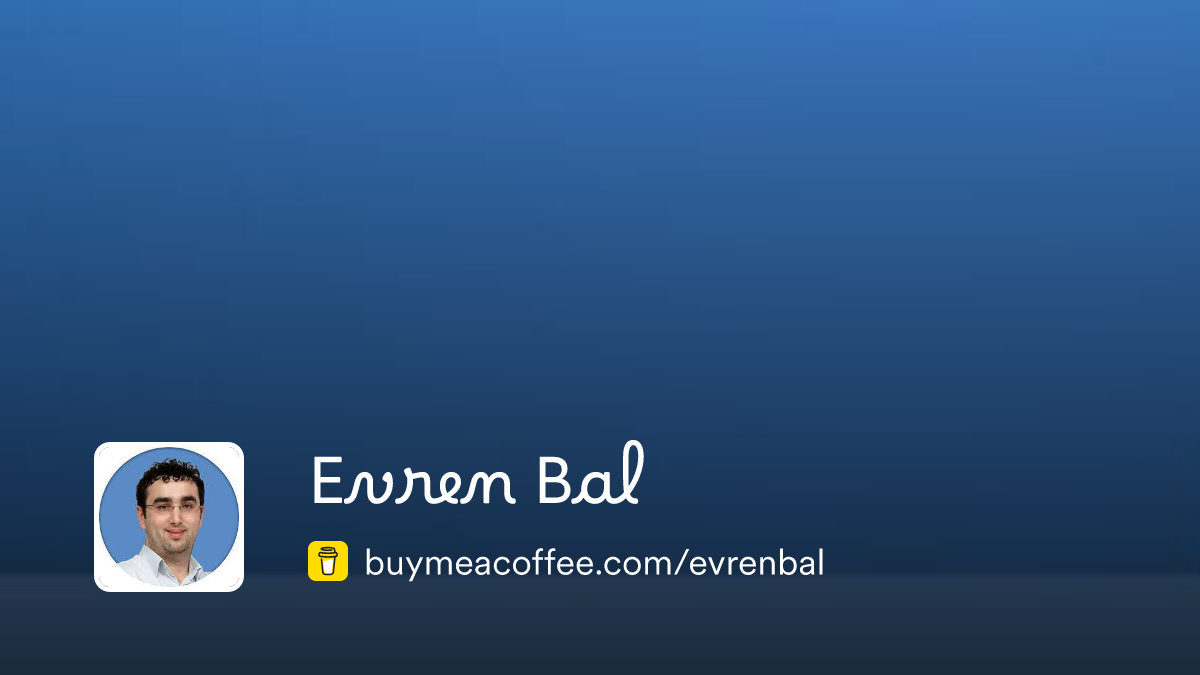 Evren Bal - Buymeacoffee