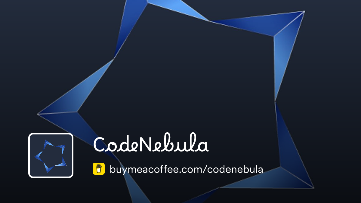 CodeNebula - Buymeacoffee