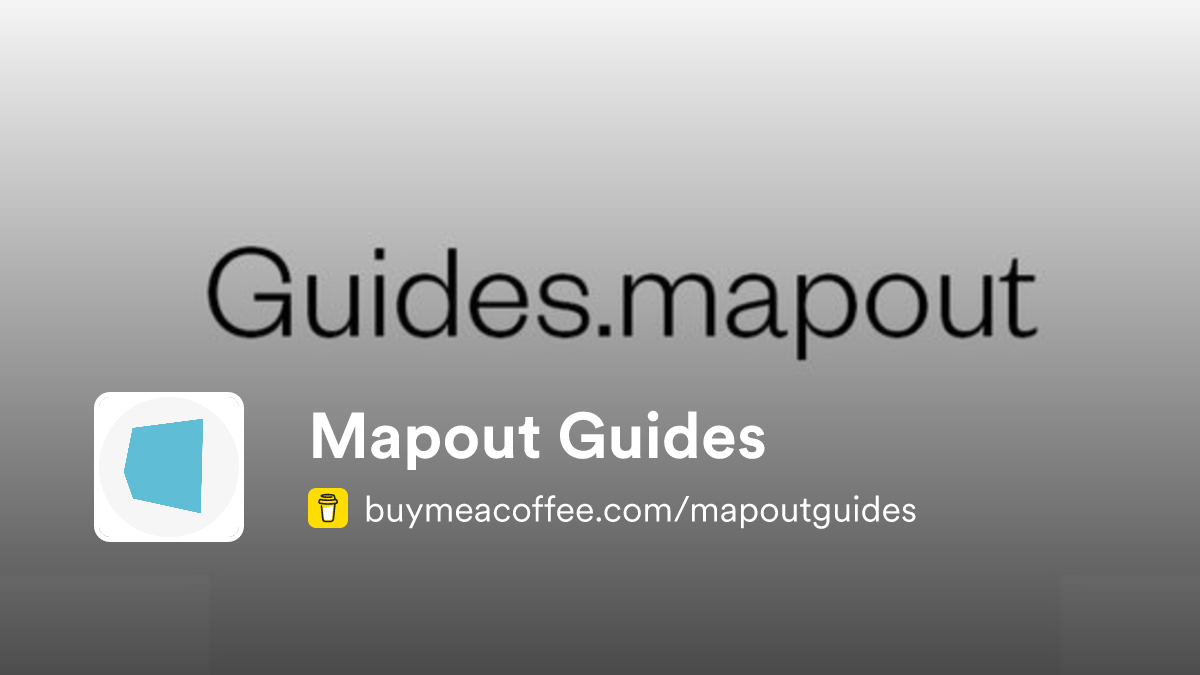 Mapout Guides is Creating curated architecture guides - Buymeacoffee