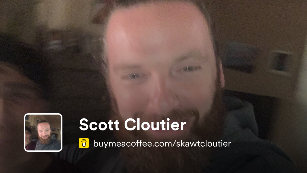 Scott Cloutier - Buymeacoffee