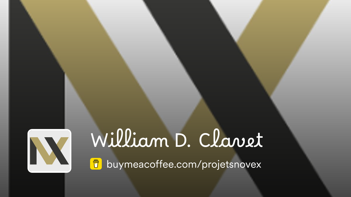 William D. Clavet is Architecture et construction - Buymeacoffee