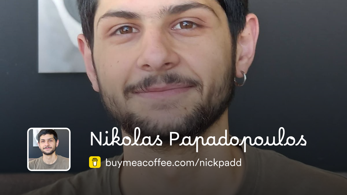 Nikolas Papadopoulos - Buymeacoffee