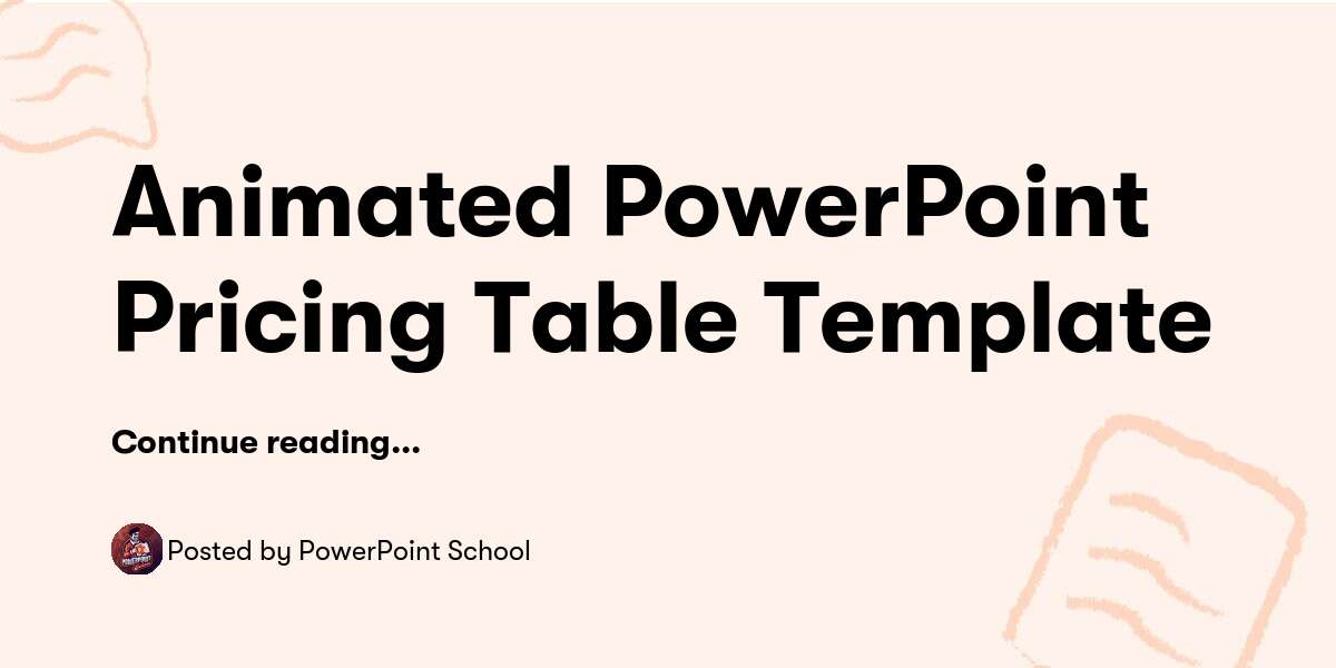Animated Powerpoint Pricing Table Template Powerpoint School