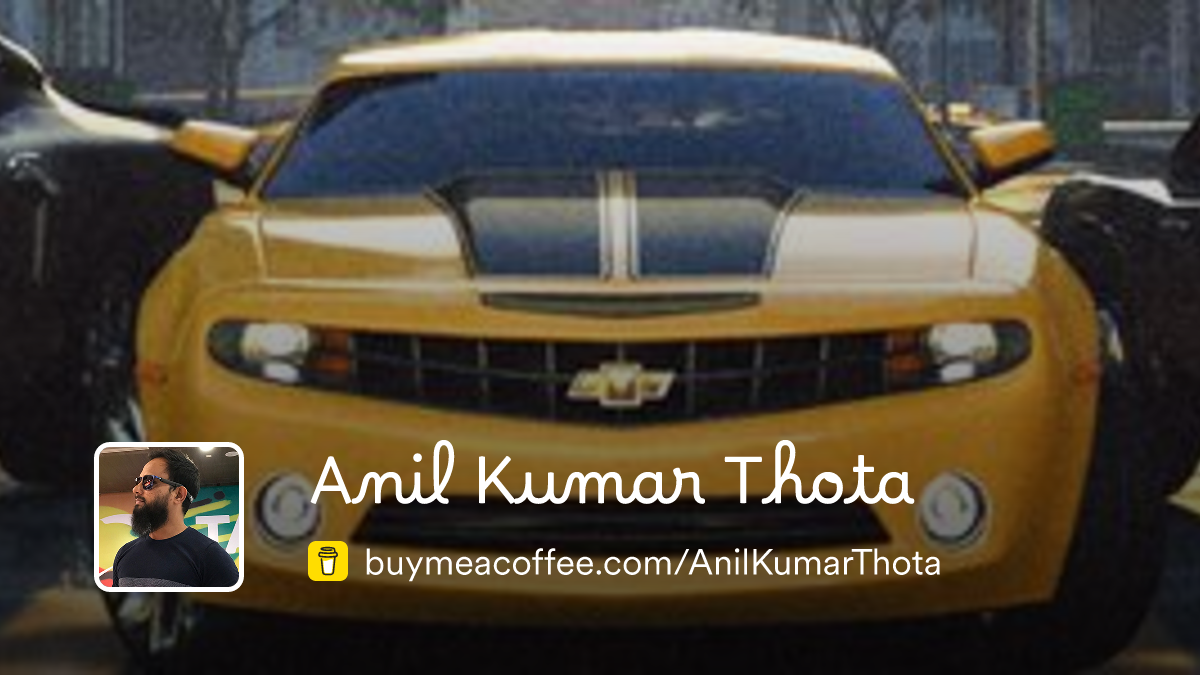 Anil Kumar Thota - Buymeacoffee