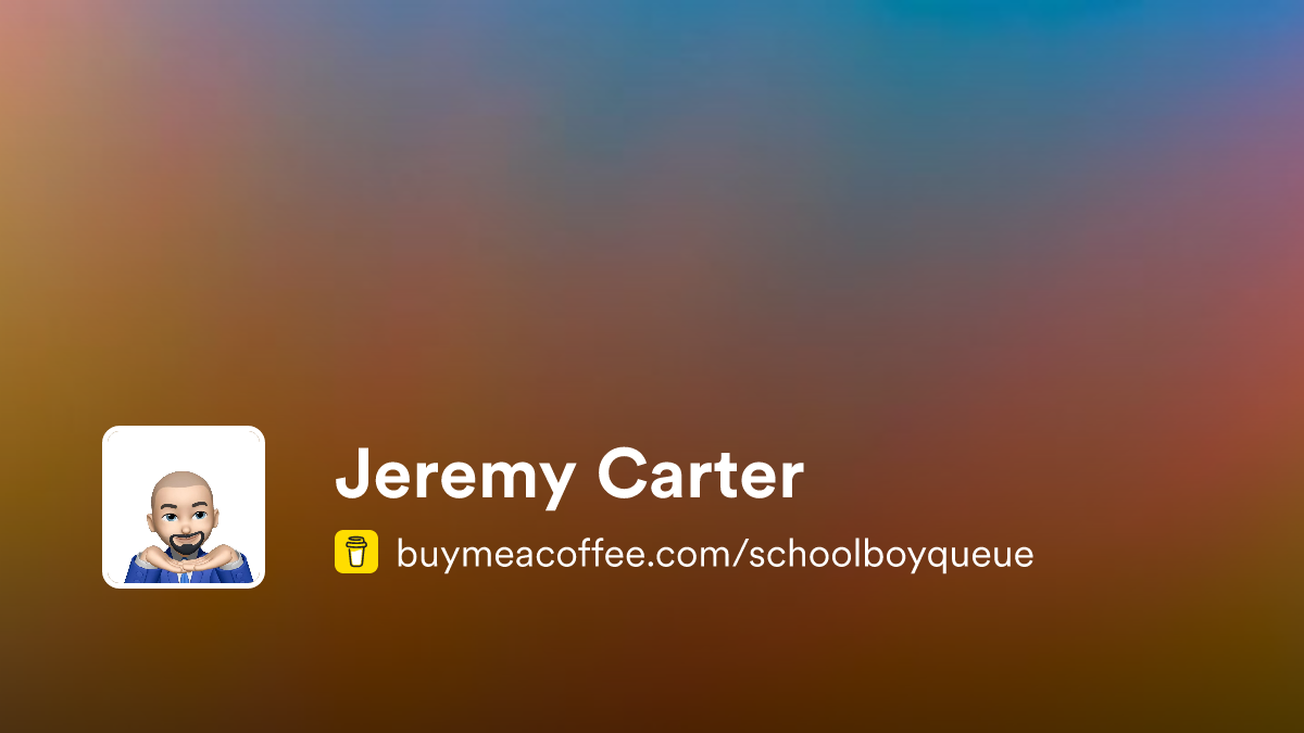 Jeremy Carter - Buymeacoffee