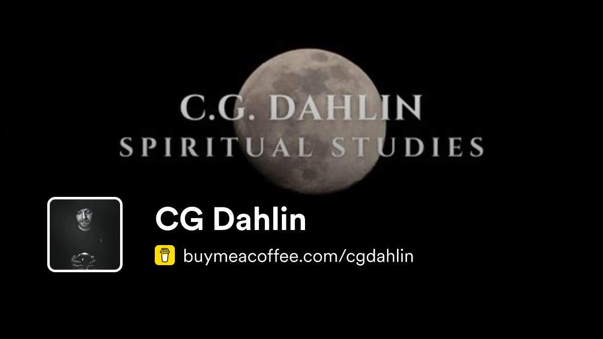 CG Dahlin is Developing the Spiritual Studies Course - Buymeacoffee