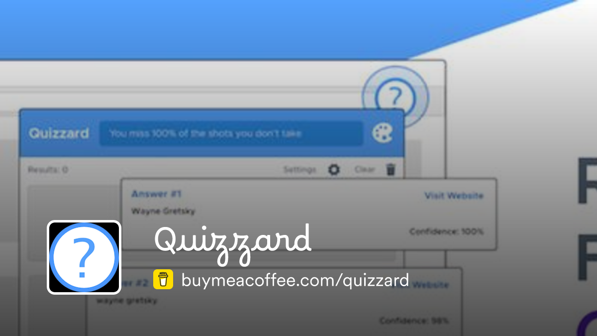 Quizzard - Buymeacoffee