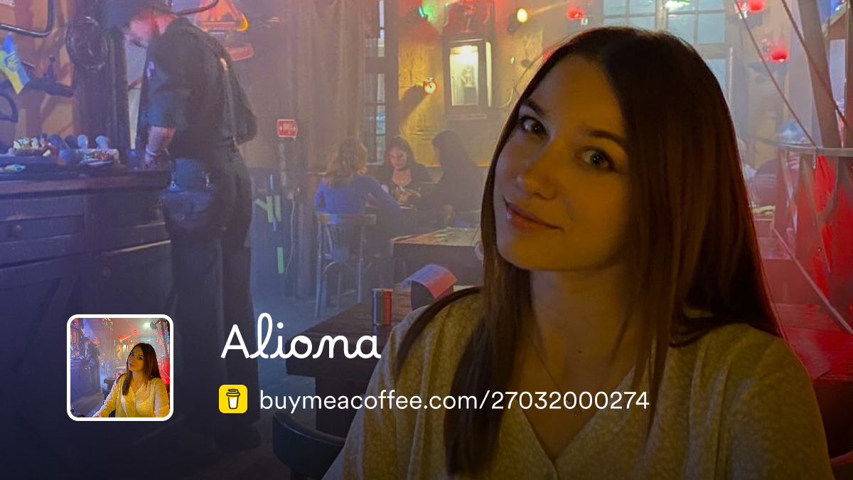 Aliona - Buymeacoffee