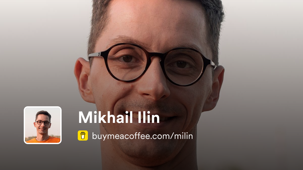 Mikhail Ilin is web apps - Buymeacoffee