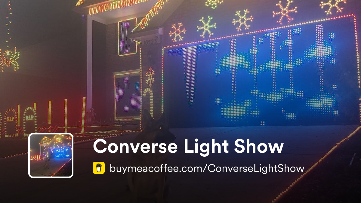 Converse Light Show - Buymeacoffee