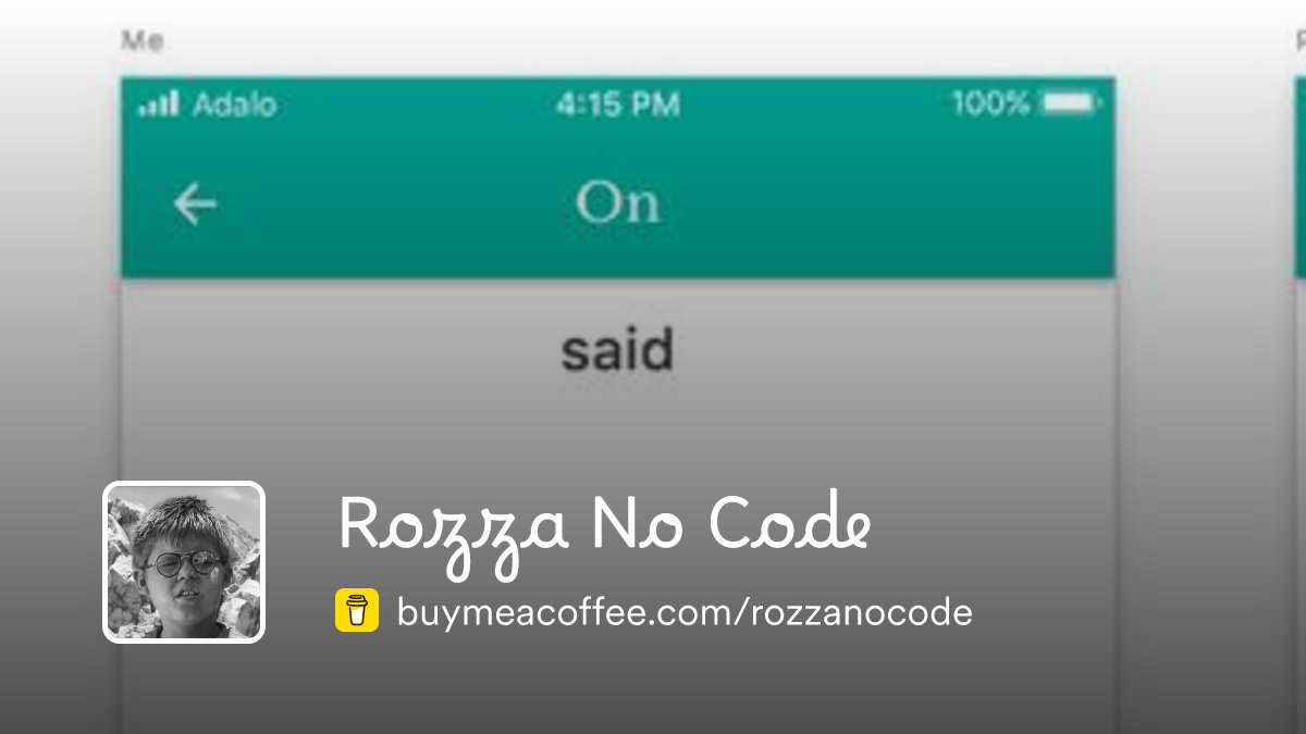 Rozza No Code - Buymeacoffee