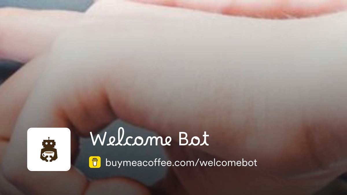 Welcome Bot - Buymeacoffee