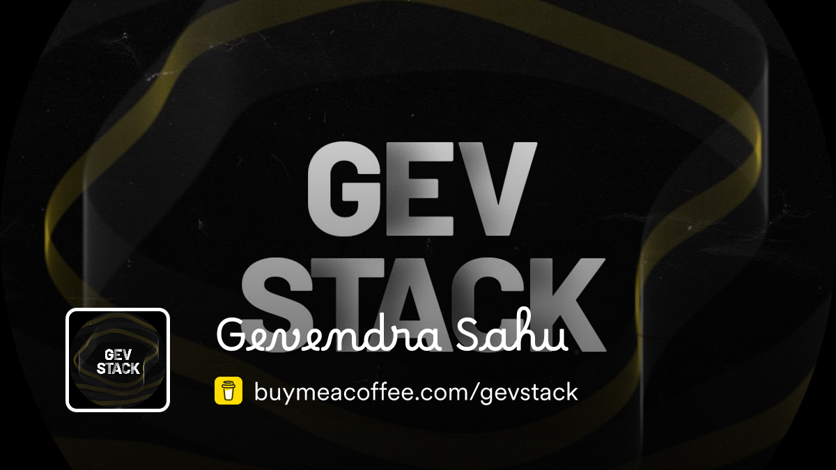 Gevendra Sahu - Buymeacoffee
