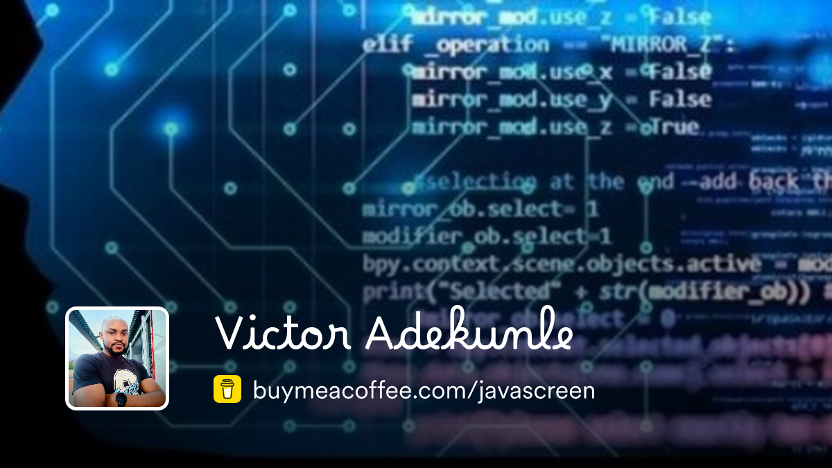 Victor Adekunle is I Help data professionals and businesses win - Buymeacoffee