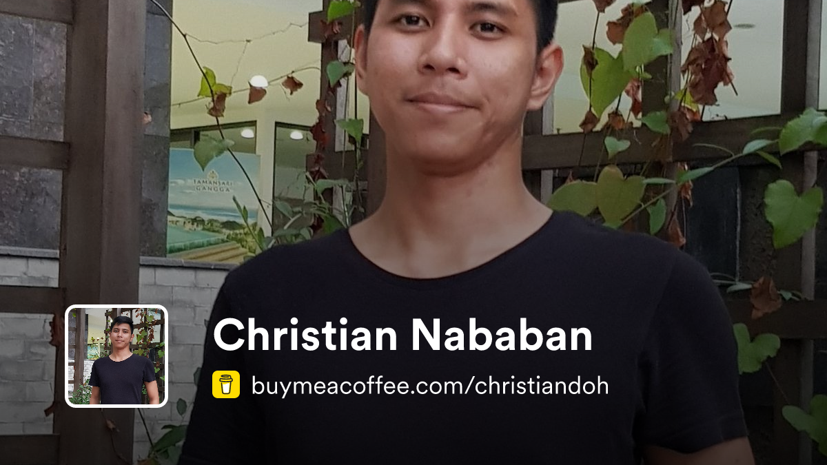 Christian Nababan - Buymeacoffee
