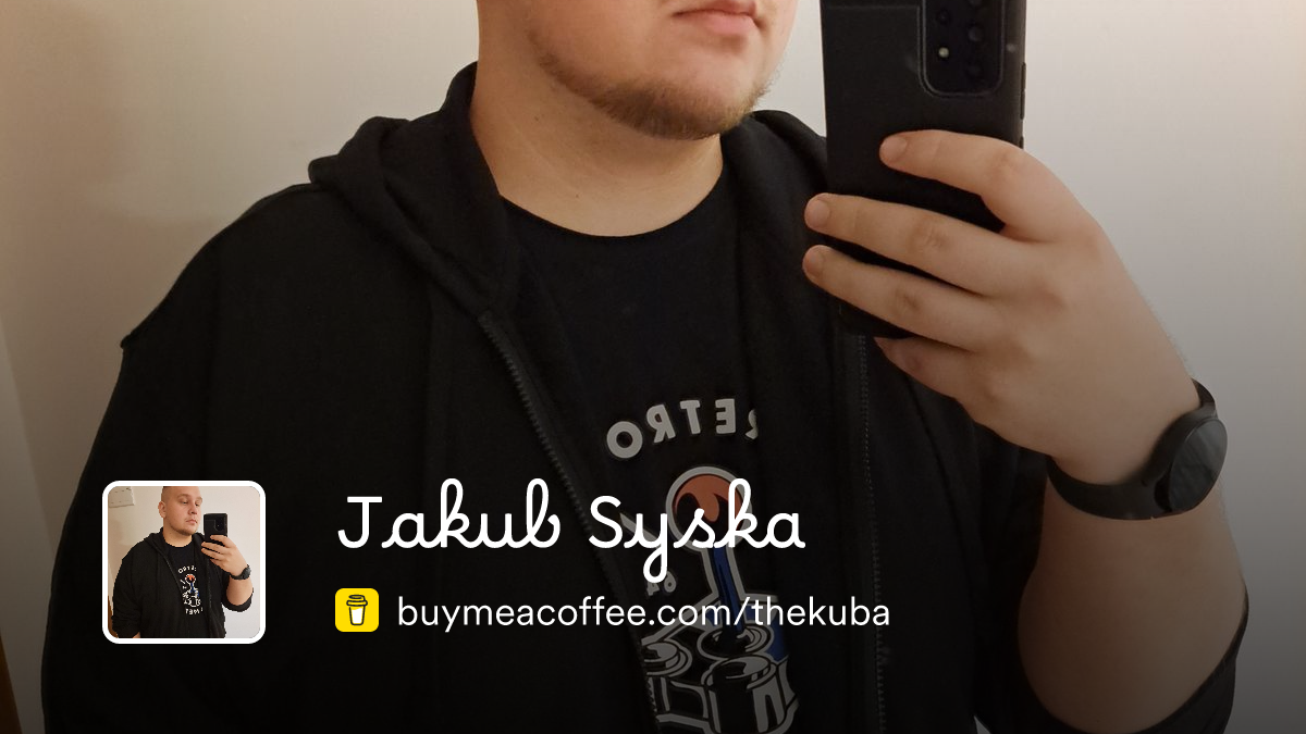 Jakub Syska is political content, podcasts, graphics - Buymeacoffee
