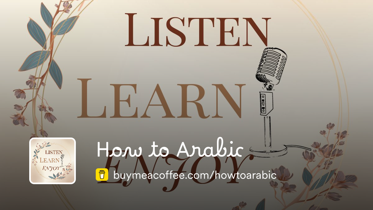 How to Arabic is Podcasts for Arabic learners - Buymeacoffee
