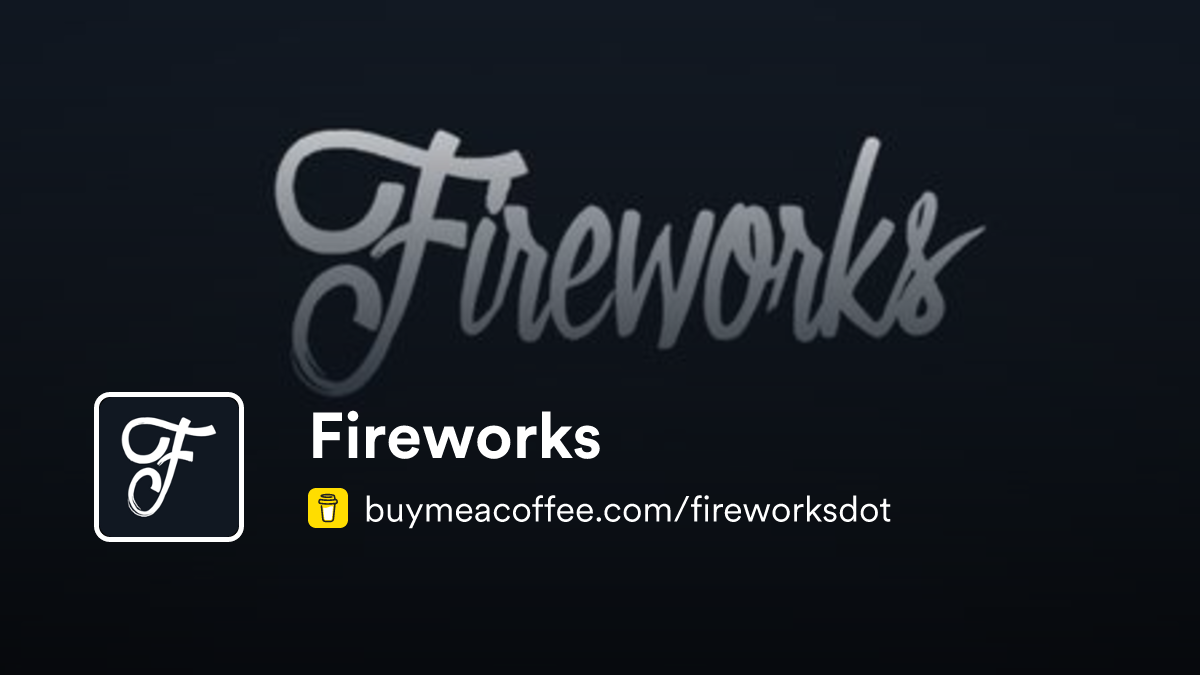 Fireworks - Buymeacoffee