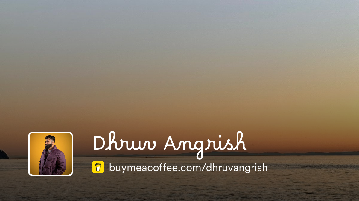 Dhruv Angrish is Singer, Performer, Music Composer - Buymeacoffee