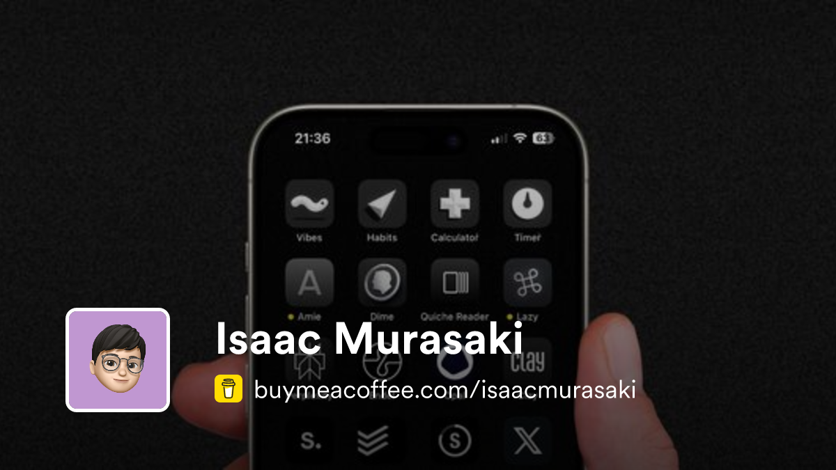 Isaac Murasaki is helping entrepreneurs become more productive. - Buymeacoffee