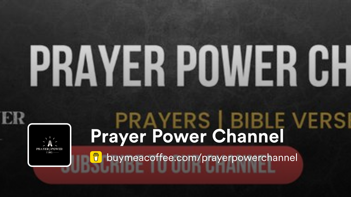Prayer Power Channel - Buymeacoffee
