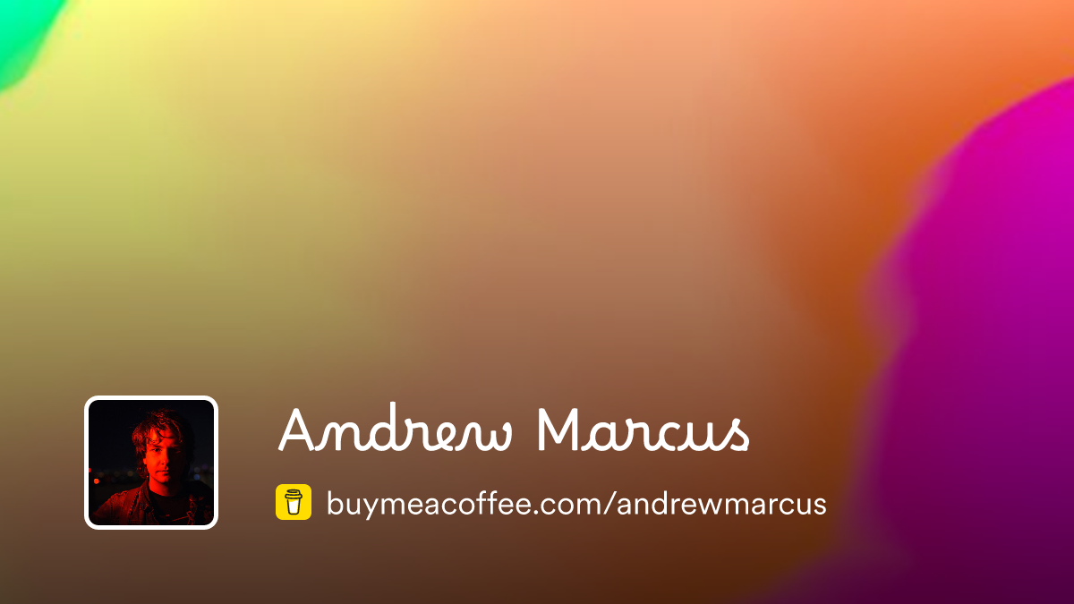 Andrew Marcus is Product Designer and Developer - Buymeacoffee