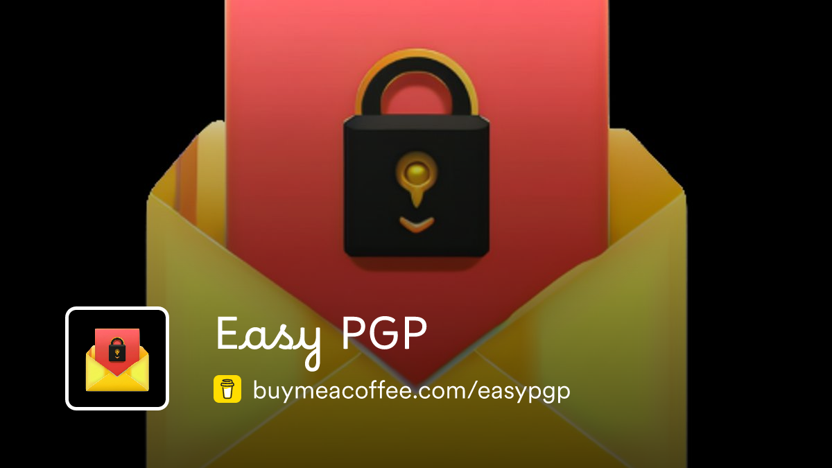 Easy PGP is PGP encryption application. - Buymeacoffee