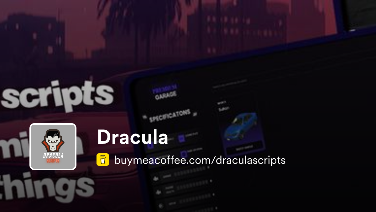 Dracula is Fivem DEV - Buymeacoffee