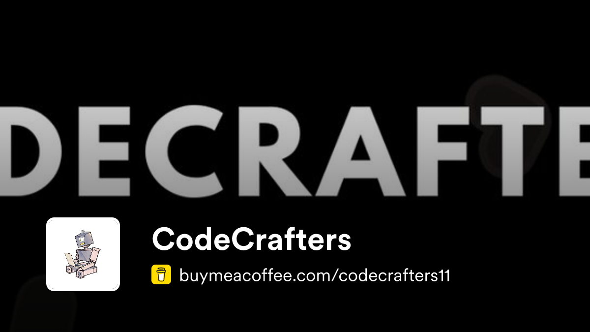 CodeCrafters - Buymeacoffee