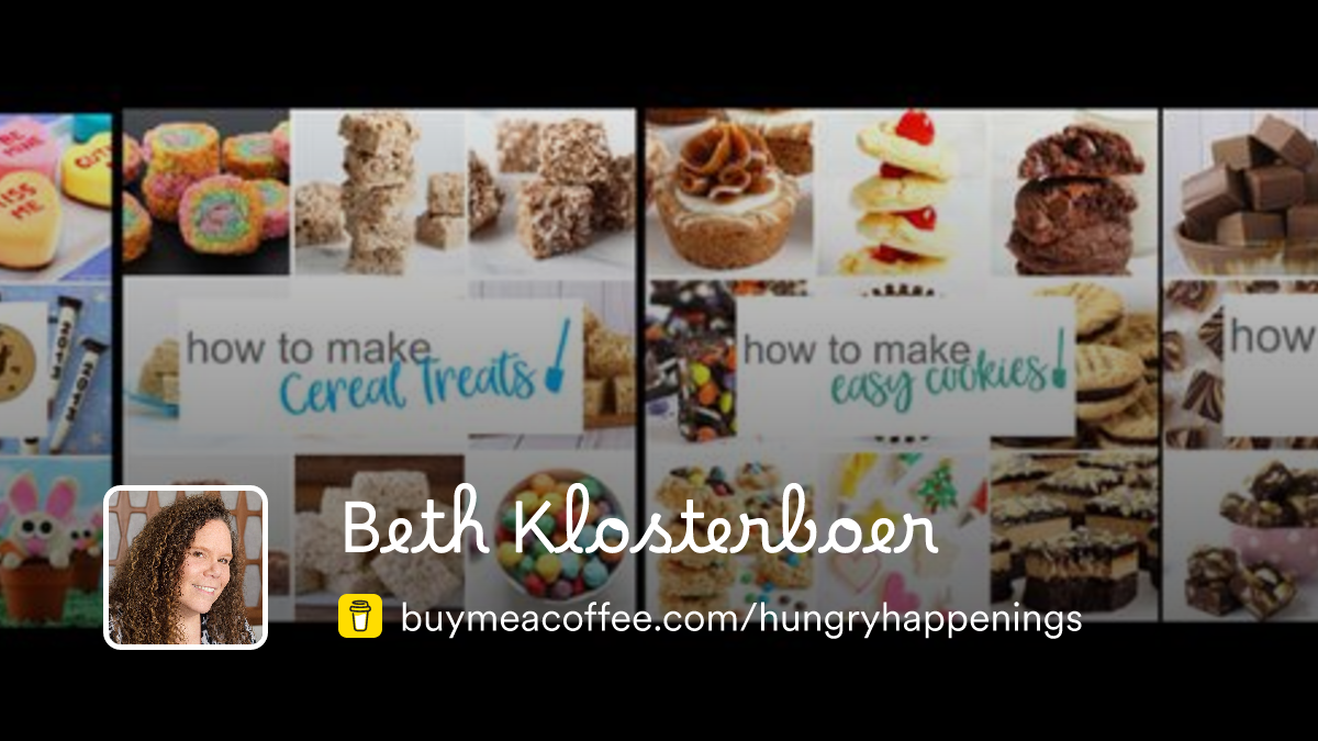 Beth Klosterboer is creating recipes for happy occasions - Buymeacoffee