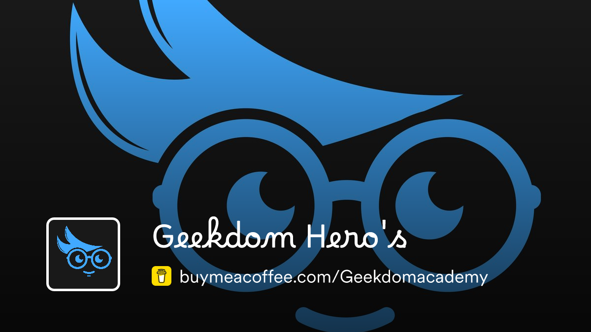 Geekdom Hero's - Buymeacoffee