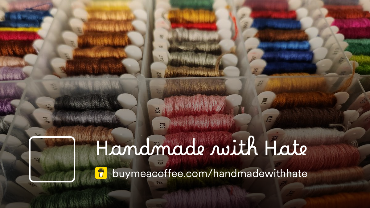 Handmade with Hate is digital cross stitch patterns - Buymeacoffee