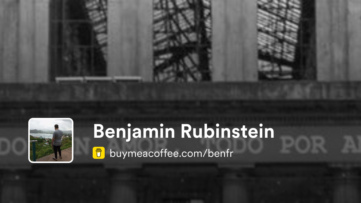 Benjamin Rubinstein - Buymeacoffee