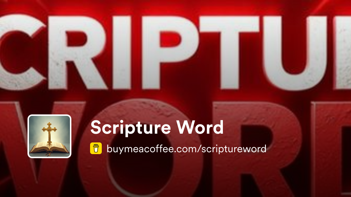 Scripture Word - Buymeacoffee
