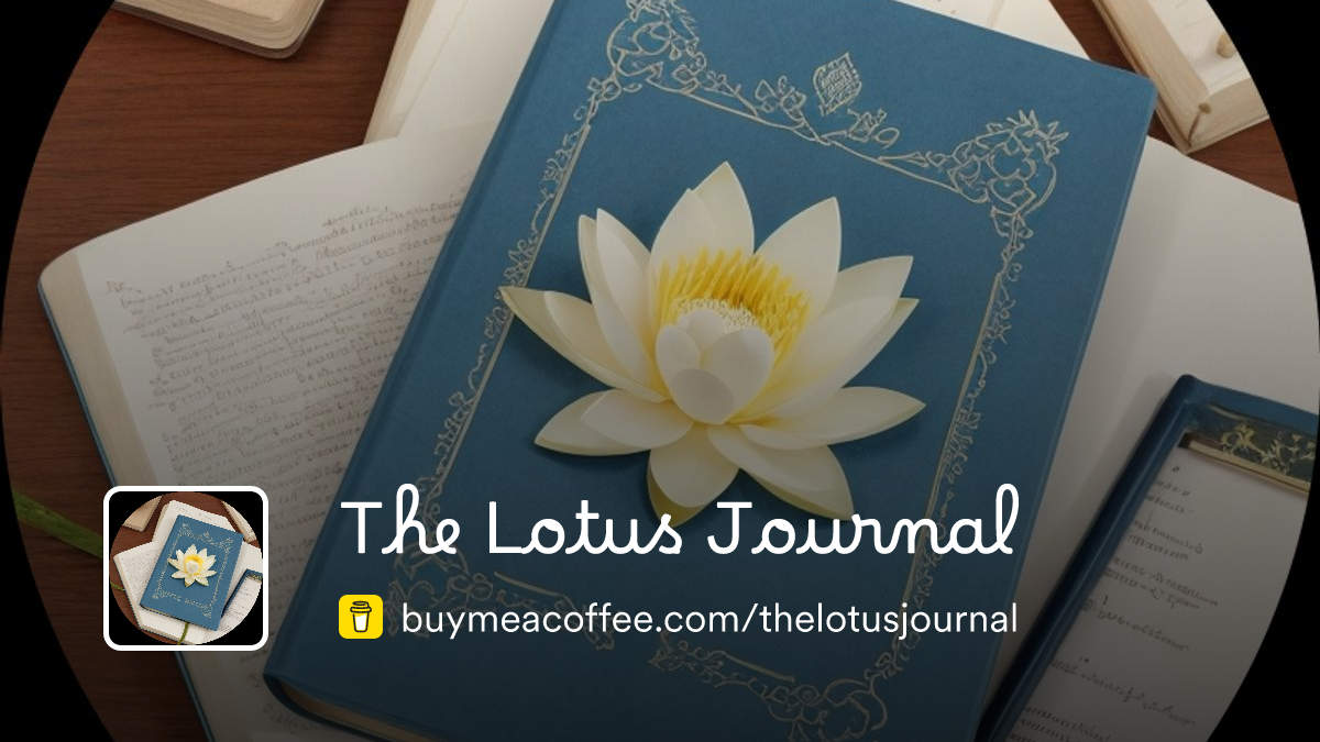 The Lotus Journal is Yes - Buymeacoffee