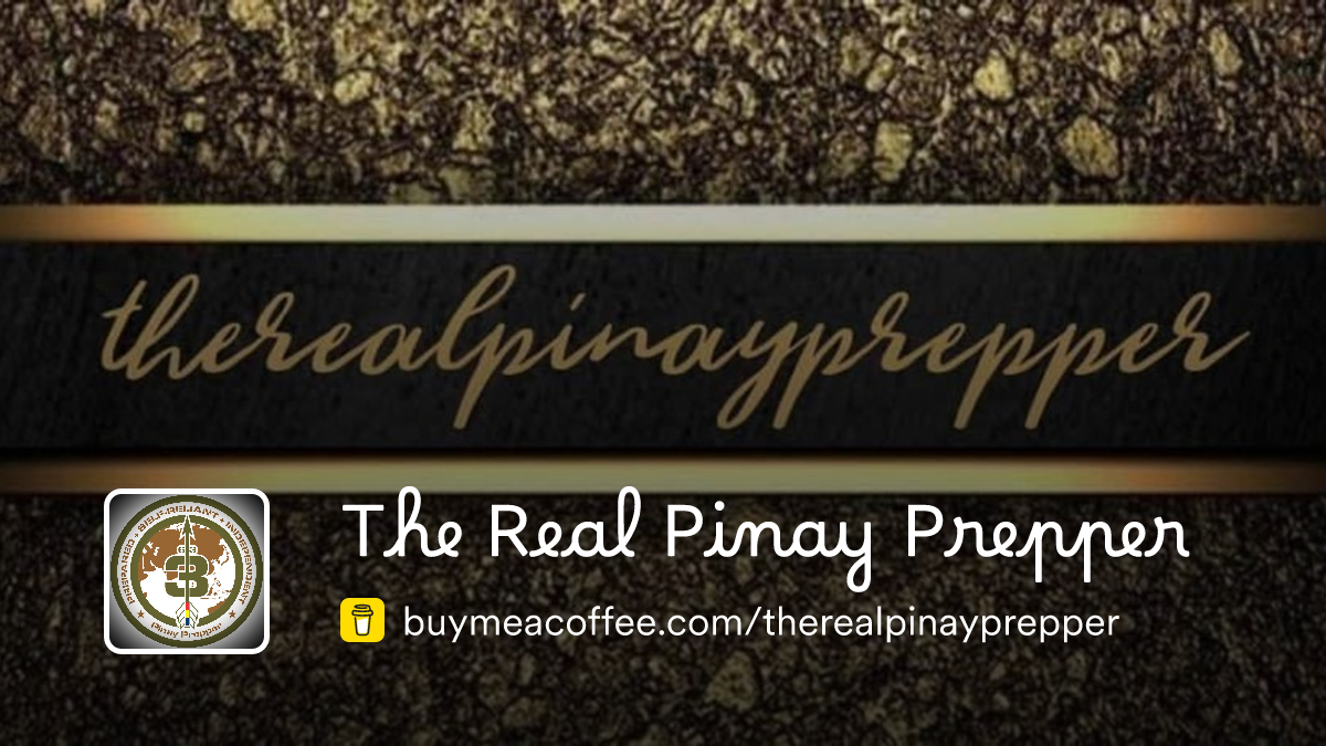 The Real Pinay Prepper - Buymeacoffee