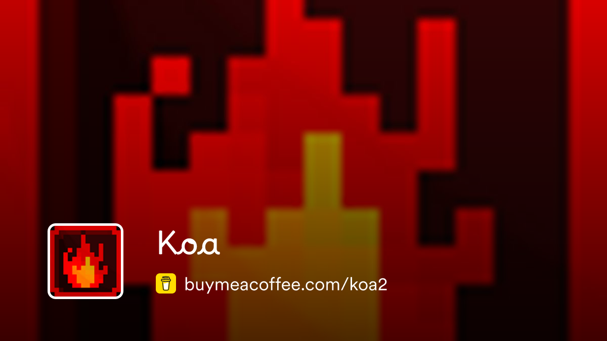 Koa is game contents - Buymeacoffee