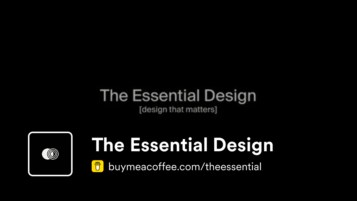 The Essential Design is Promoting inspiring design and creative ...