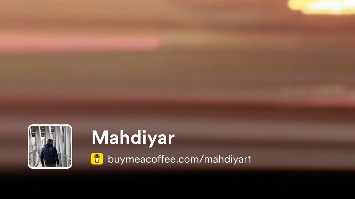 Mahdiyar - Buymeacoffee