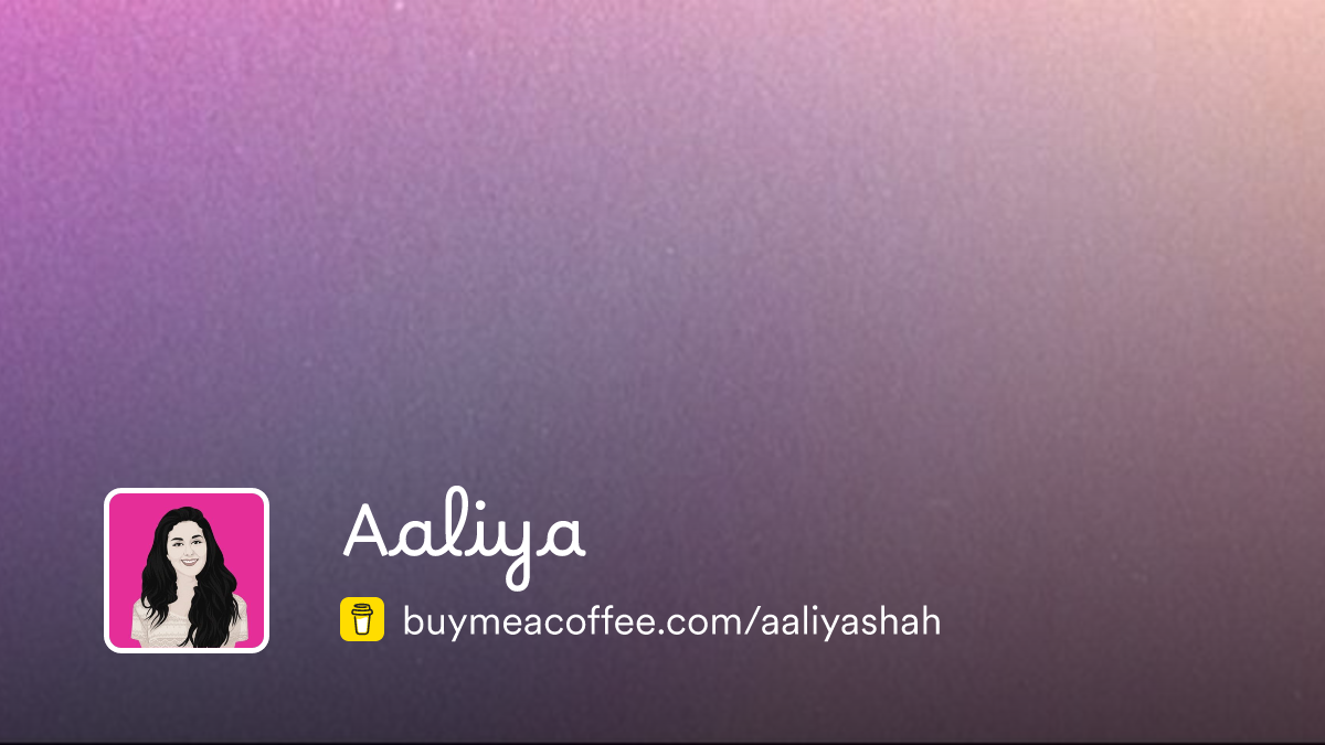 Extras | Aaliya - Buymeacoffee