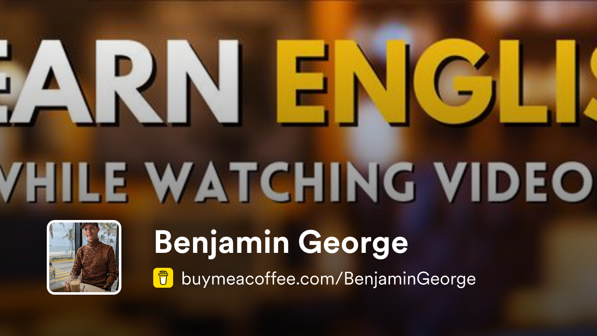 Benjamin George - Buymeacoffee