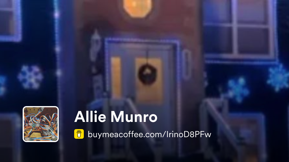 Allie Munro - Buymeacoffee