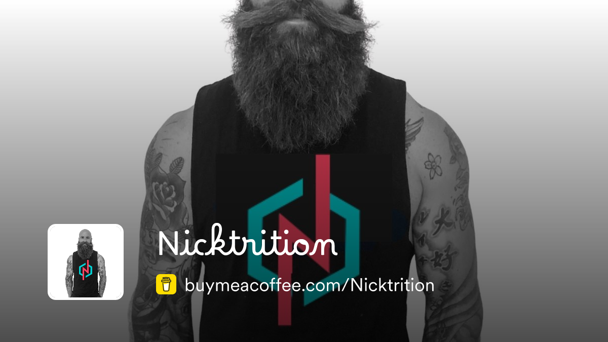 Nicktrition is Creating Educational Videos - Buymeacoffee