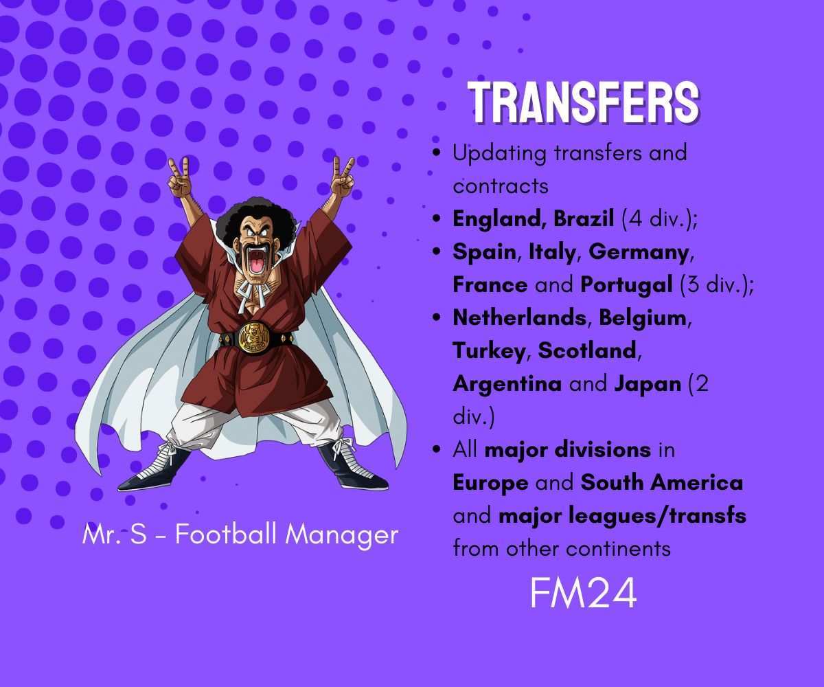 FM 24 - Transfers (20-12-2023) — Mr. S - Football Manager - Buymeacoffee