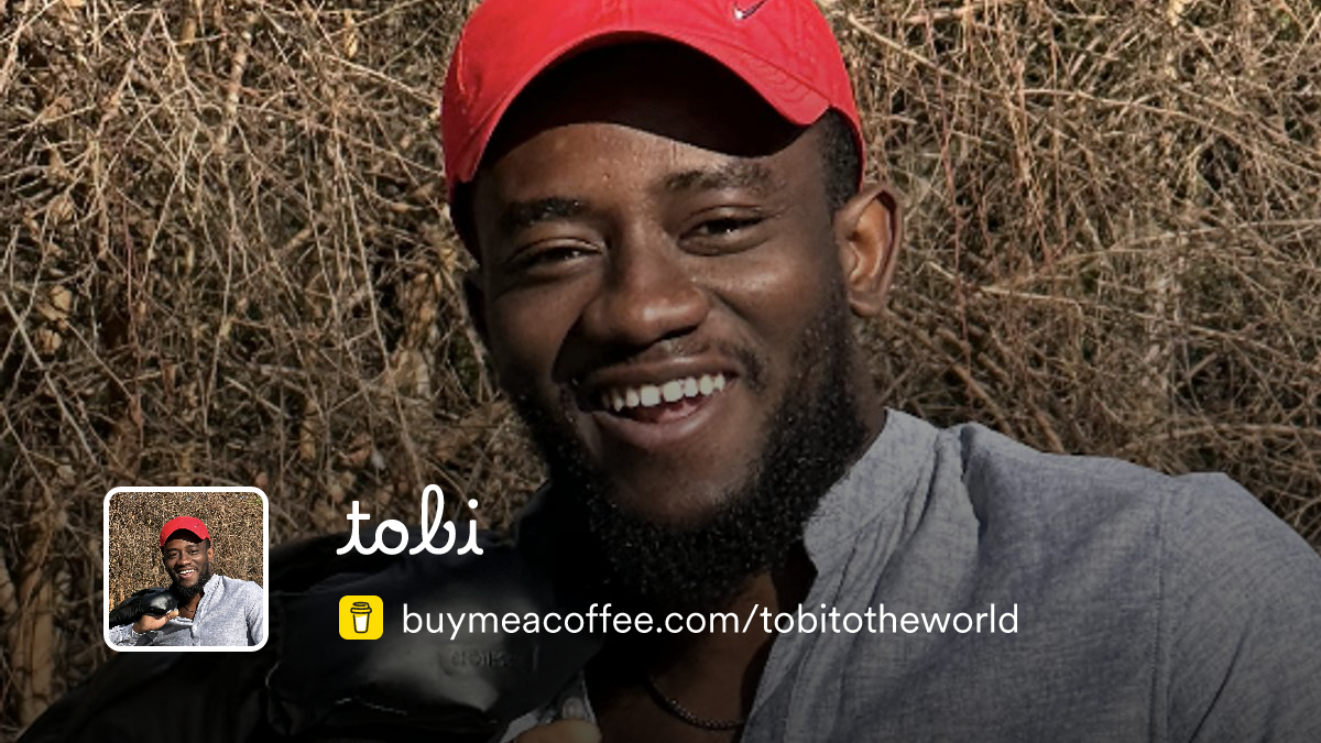 tobi is writing for you to read when u should be doing something productive😉 - Buymeacoffee