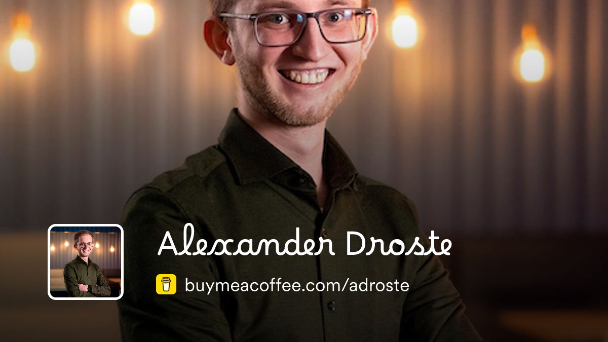Alexander Droste - Buymeacoffee